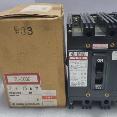 Terasaki Electric TL100E Disyuntor 3P 15A Pm AC600V DC250V A