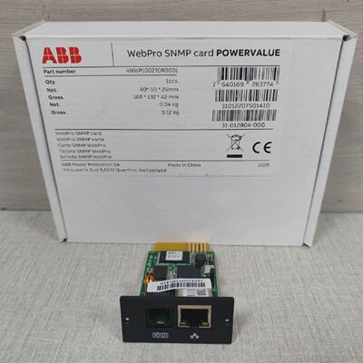 ABB WEBPRO SNMP CARD POWERVALUE 4NWP100230R0001