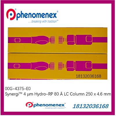议价00G-4375-E0飞诺美Phenomenex  Synergi 4 μm Hydro-RP 4.6*
