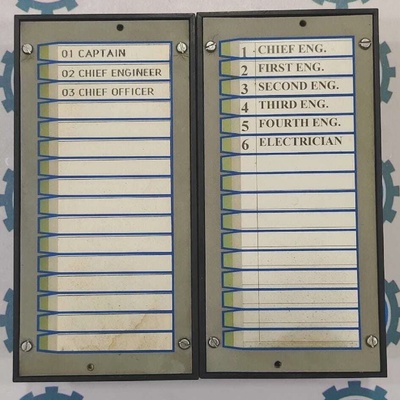 Recal marine 77252ad on duty indicator