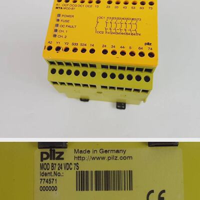 PP4883 Sicherheitsschaltgert Pilz MOD B7 774571 24V DC Spule