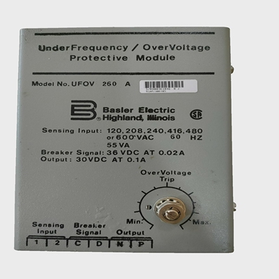 *NEWINBOX*BaslerElectricUFOV260AUnderFrequency/Over