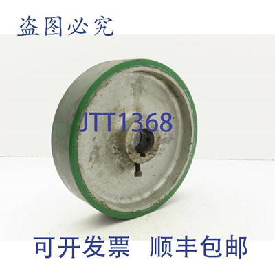 供应Trew12x3英寸Duralast绿色聚氨ESTERS铸铁轮1-1516英寸键控孔