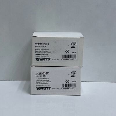 Los 2 Stk Watts 22C230NC25FC Aktuator 230V NC2 Aktuator