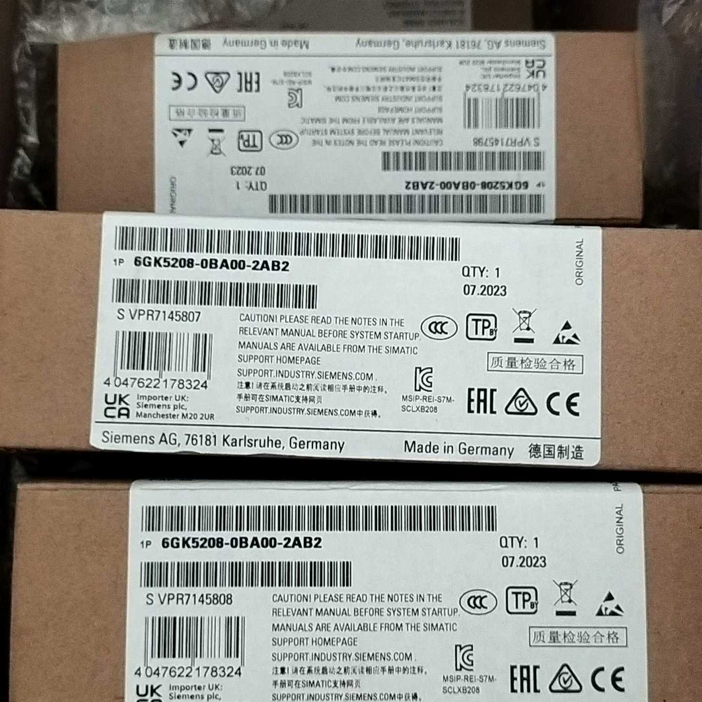 6GK5208-0BA00-2AB2电气交换机模块,(电子设备)