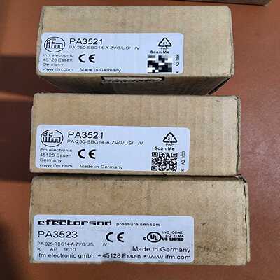 IFM易福门压力传感器，型号PA3521，PA3523，全新--议价商品