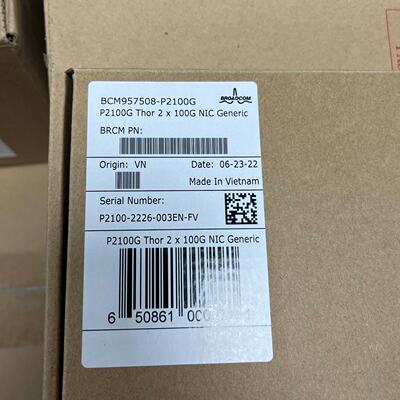 议价BCM957508P2100G原盒原箱100G双口议价