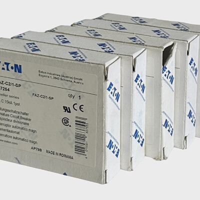 5件全新EATONFAZC21SP167254MOELLER系列2ACIRCUITBREAKER1POL15K