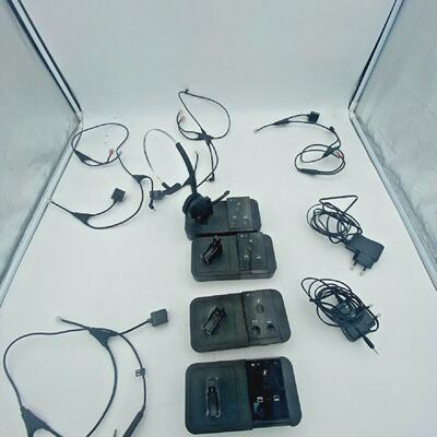 4 X Jabra Pro Type 9400BS 1 Helmet D6F 2 Alim  Cable