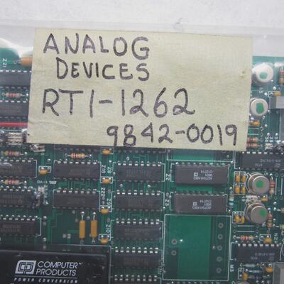Used ANALOG DEVICES RTI1262 IO Table