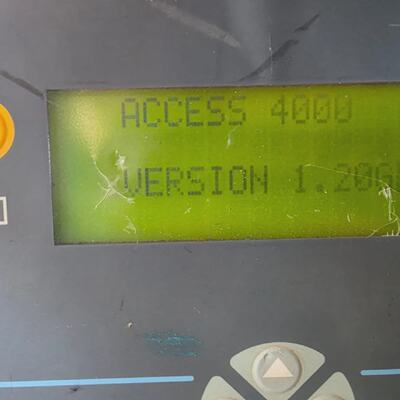 ACCESS 4000 PN 650190 VER.1.20G CONTROL PANEL  BLACK SPOT ON
