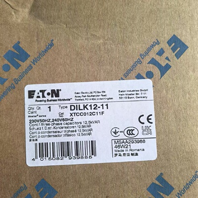 议价伊顿切换电容接触器DILK12-11 220V