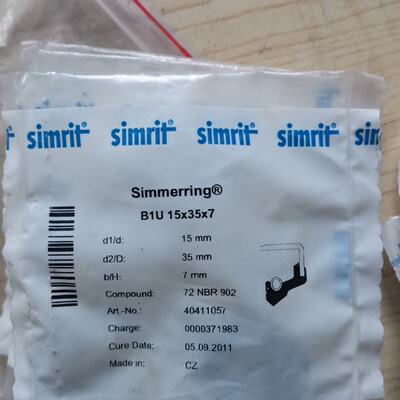 询价-德国SIMMERRING密封圈型号B1U15x35x7数