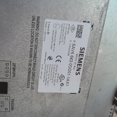 【询价】MP277-10触摸屏显示工控屏，6AV6643-0D