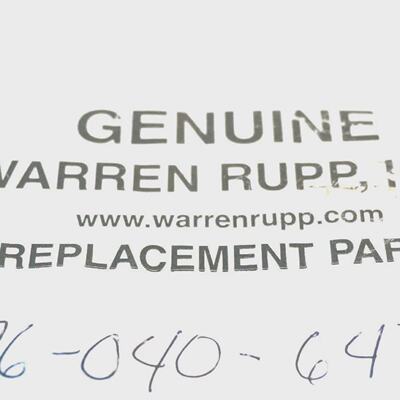 Neu WARREN RUPP 476040643 Pumpe Reparatursatz 476040643