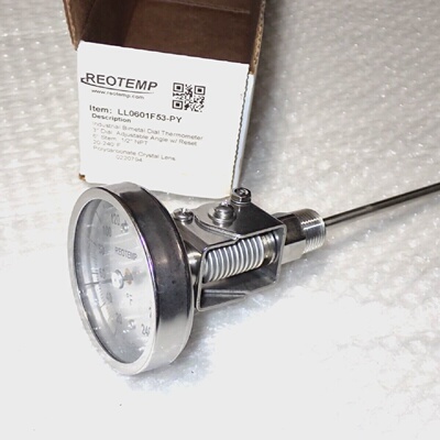 LL0601F53PY 20240 REOTEMP 3 DIAL ADJ ANGLE BIMETAL THERMOMET