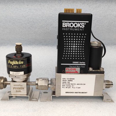 议价BROOKS/布鲁克斯 质量流量计 5850E O2 400SCCM  富士金隔膜