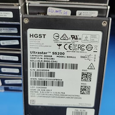 寻《HGST Ultrastar SS200 800GB SAS