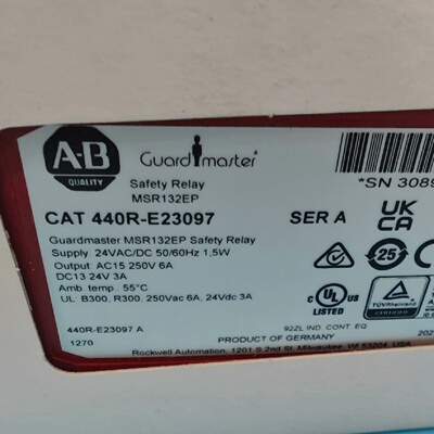全新正品AB罗克韦尔安全继电器MSR132EP型号440R-询