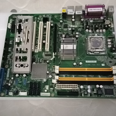 研华AIMB766REV.A2工控机主板配挡板CPU-询