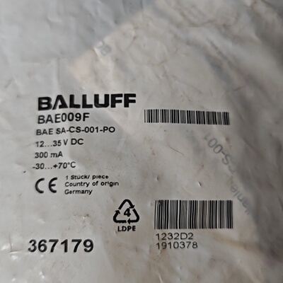 询价*BALLUFF BAE009F BAE SACS001
