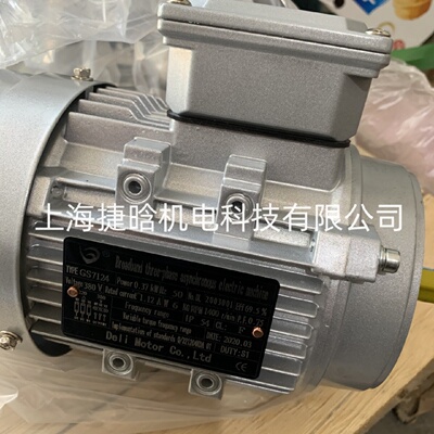 迅上海供应DELI铝壳3KW电机YS100L2GS100L2三相异步电动机