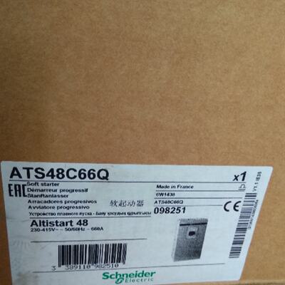 议价全新原装施耐德软启动器ATS48C66Q三相230-415VAC 355KW 660A
