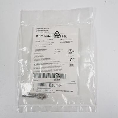 BAUMER IFRM 05N35A3S35L  IFRM 05N35A3S35L Inductive Proximit