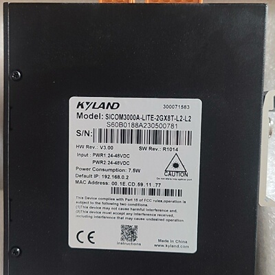 议价东土KYLAND工业交换机SICOM3000A-LITE-2GX8T-L2-L2 全新2光8