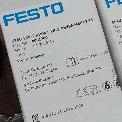 议价费斯托压力传感器 8001200 SPAU-P2R-R18M-L-PNLK-PNVBA-M8U2