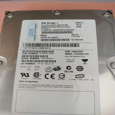 询价~IBM FATA 22R5950 22R6341 500G