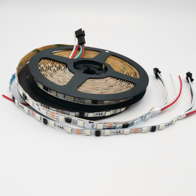 6mm宽WS2811可编程5050贴片RGB全彩幻彩LED灯条软跑马灯带12V窄板