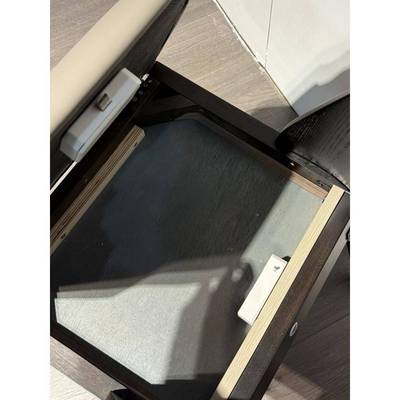 隐藏木暗格柜单人椅的轻奢家用SIV梳实妆靠椅智能解锁背高级台可