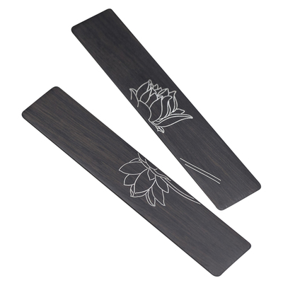 檀木并蒂莲荷花书签花开并蒂桑结连理情侣新婚同心连理枝支持刻字
