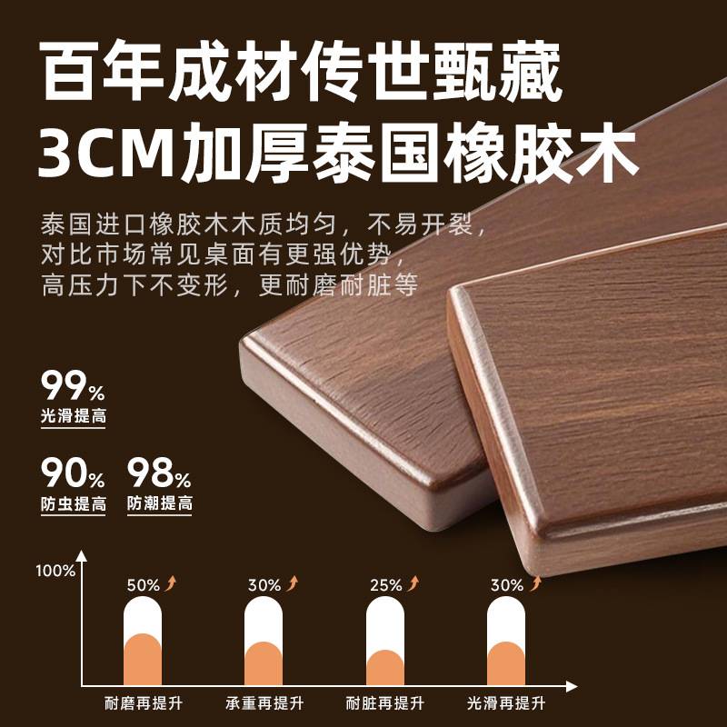 实木电动升降桌台式电脑桌家用电竞桌卧室书桌办公桌可升降工作台
