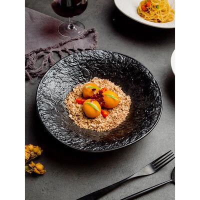 简中单的陶瓷开拉面碗家庭国覆个性化大汤面食碗沙古H1582拉碗碗