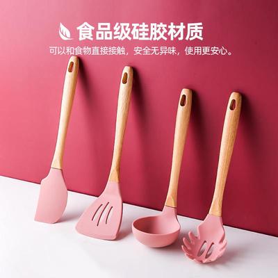 炒锅GC-16909铲硅胶子不粘锅用食品级耐高温铲家用菜专铲子厨具套