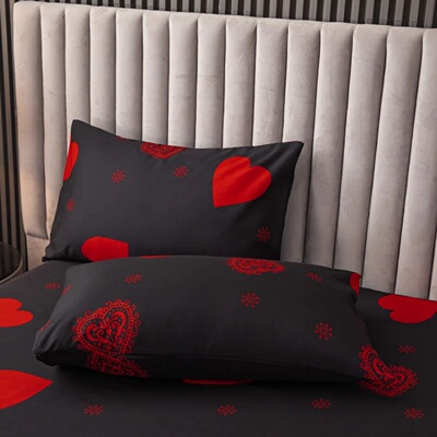 Kuup Love printed matte Duvet Cover Colored Bedding Set QUE