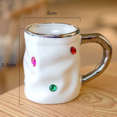 Office Drinking Cup Gemstone Party Cup Creative Mug Ceramic