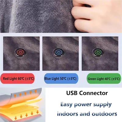 Wearable Heating Electric Blanket Shawl 3 Heated Level Thro