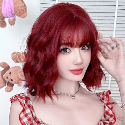 New High Temperature Silk Synthetic Wig Women's Short Curly