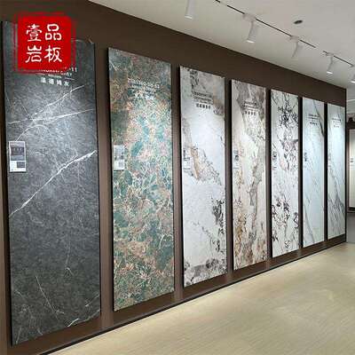 大理石奢石岩板800*2600柔光丝滑釉素色哑光岩板电视墙背景宝格li