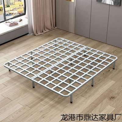 Dx镀锌管全钢管排骨架床架折叠双人床架1.8米榻榻米龙骨架
