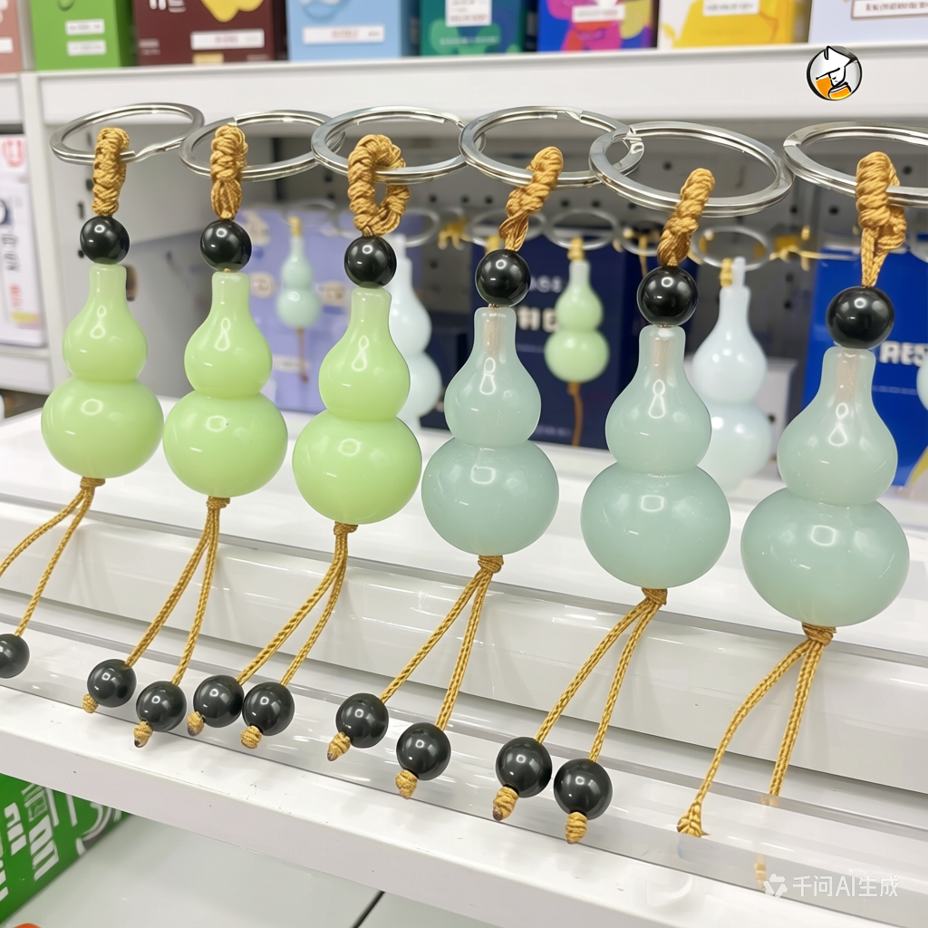 夜光貔貅钥匙扣小葫芦平安挂件挂饰汽车男女礼品坠链绳饰送人礼物