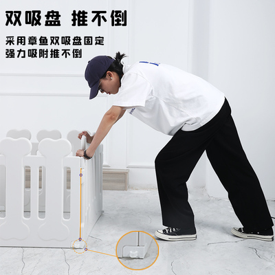 QTA狗笼子自由组装室内宠物围栏狗栅栏狗窝中小T型犬狗围栏狗护栏