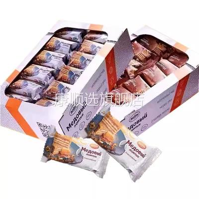 原装进口俄罗斯提拉米苏俄小淼巧克力奶油迷你蜂蜜蛋糕网红零食品