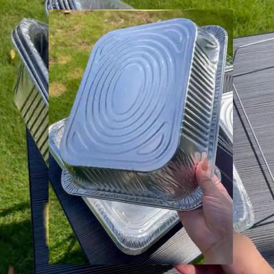 春节烧烤平替一次性烧烤炉烤盘烤架烤网长方形锡纸盘超大特大号