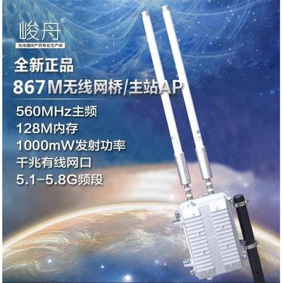 5.8G 867M无线网桥基站AP全向主站室外5公里1000mW大功率监控千兆