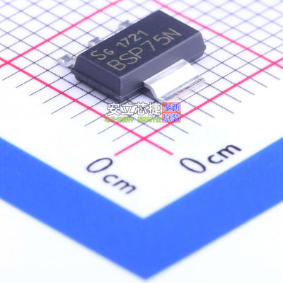 功率电子开关 BSP75N SOT-223-4 Infineon(英飞凌) 电子元件配单