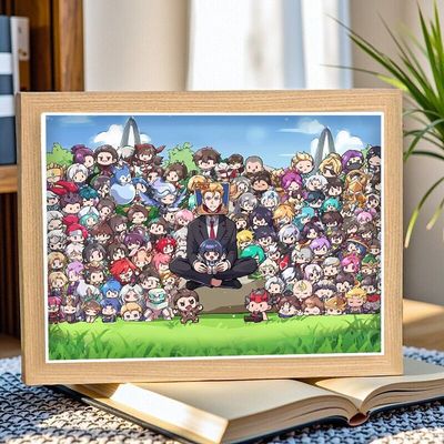 王者荣耀Q版角色合集空空儿大司命相框加相片房间卧室桌面摆件ins